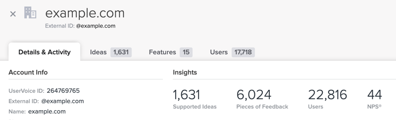 Accounts Page and How to Use It – UserVoice