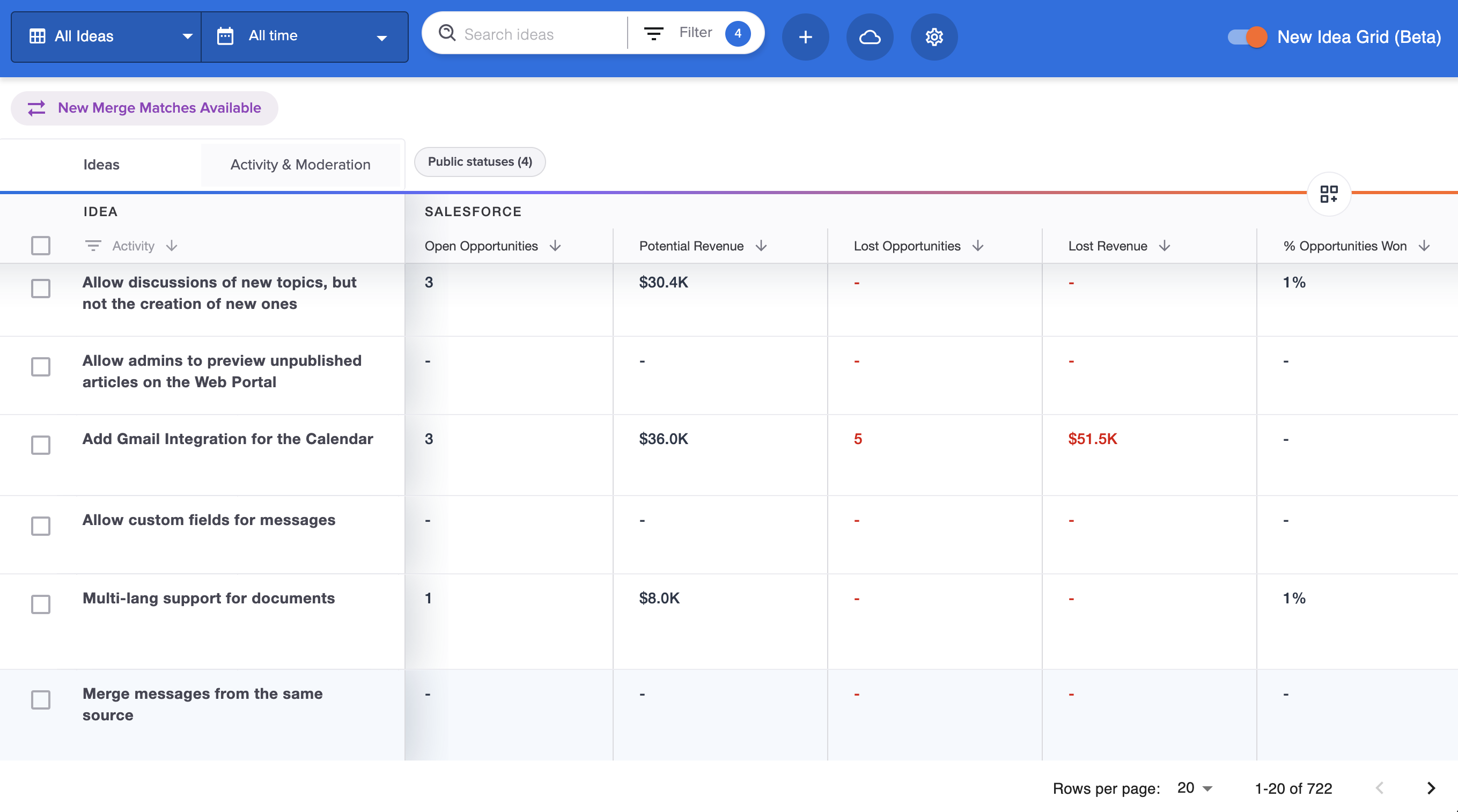Salesforce Feedback & Opportunity Sidebar Overview – UserVoice